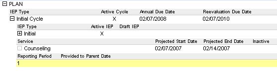 IEP Progress Report